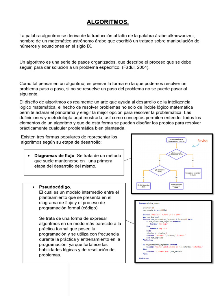 algoritmos | PDF | Algoritmos | Programa de computadora