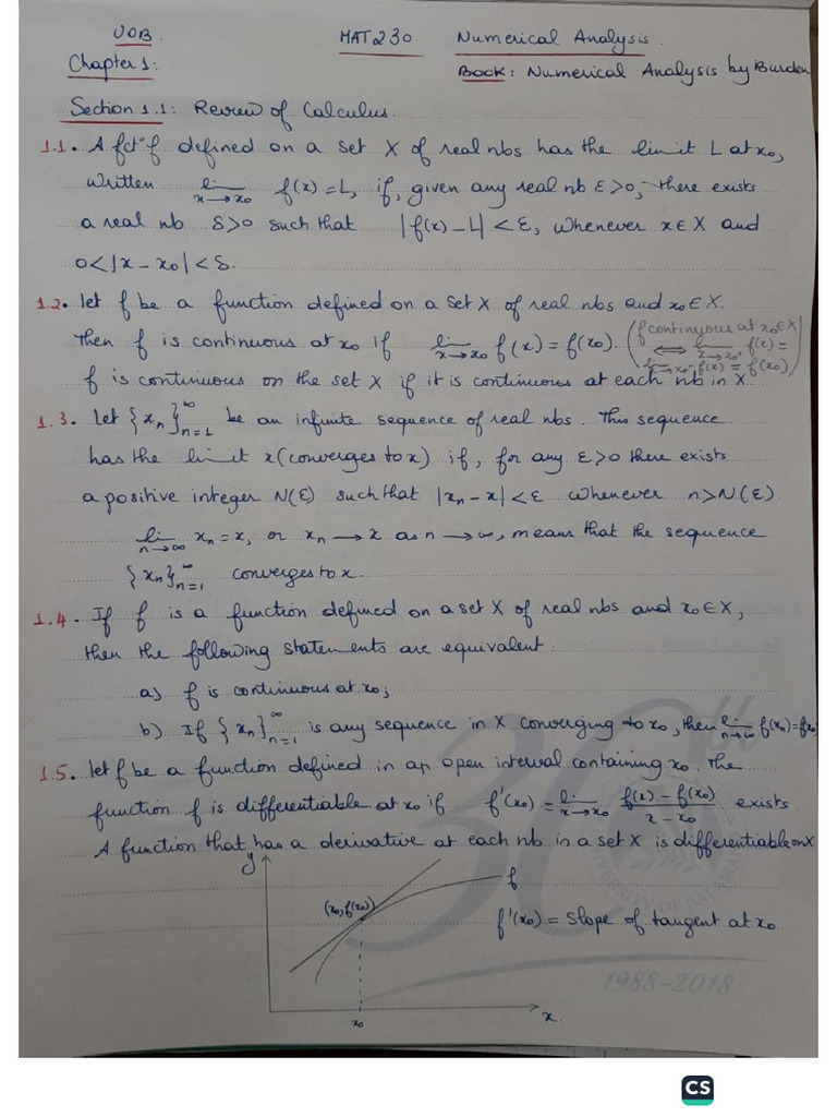 Chapter 1 Numerical | PDF