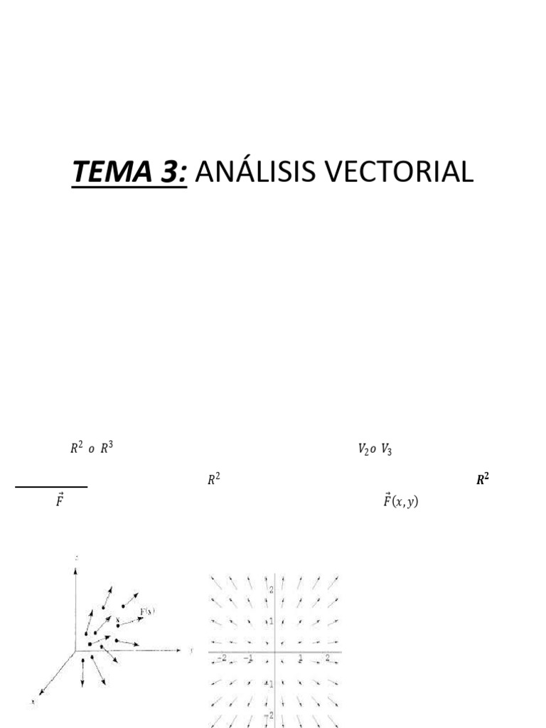 Tema 3 Analis Vect | PDF | Vector Euclidiano | Degradado
