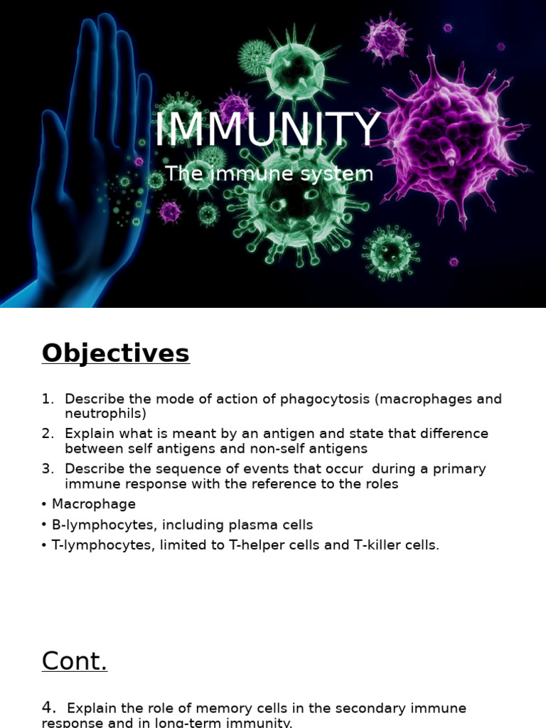 Immunity Presentation - Ruva | PDF | Immune System | B Cell