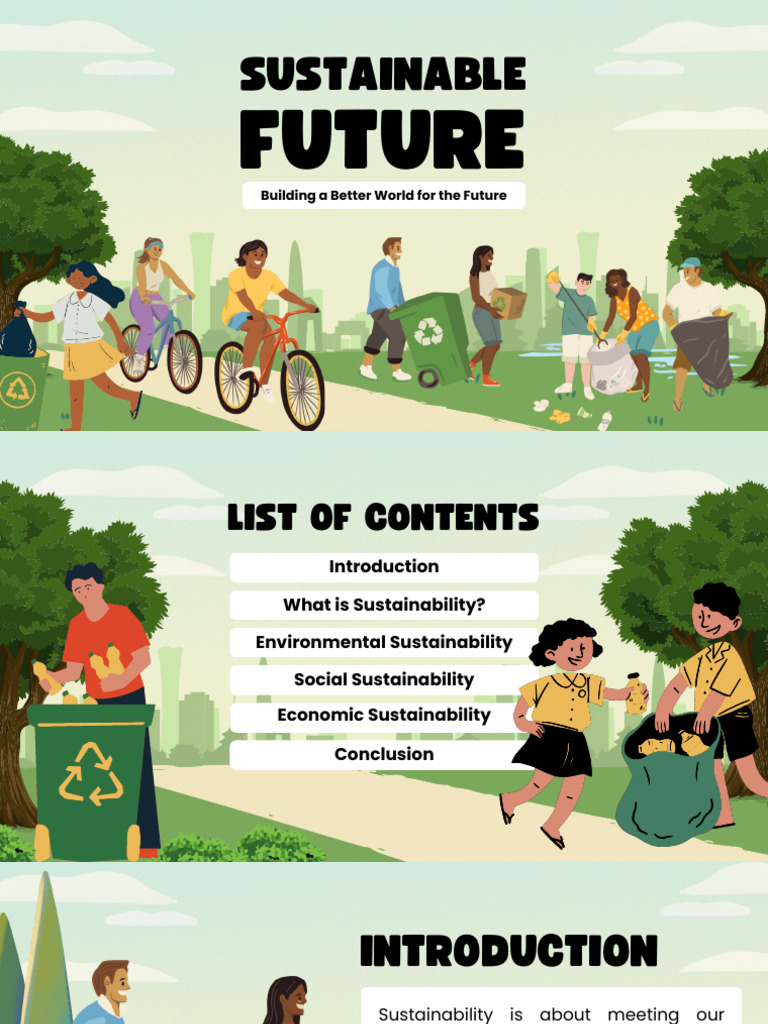 Green Illustrative Sustainable | PDF