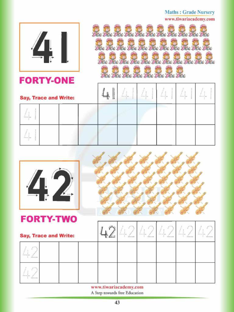 Nursery Maths Practice 4 | PDF