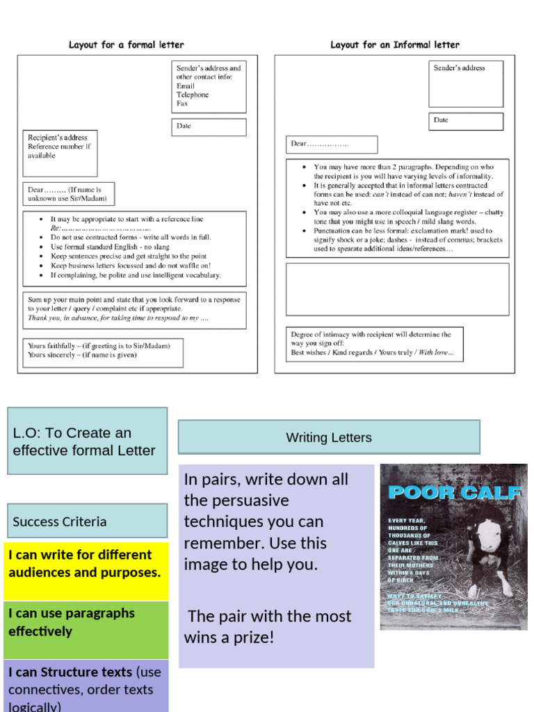 Letter Writing Lesson 1 and 2 | PDF | Sentence (Linguistics) | Comma