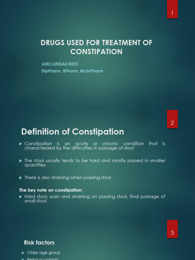 Constipation Treatment Guide | PDF | Constipation | Gastroenterology