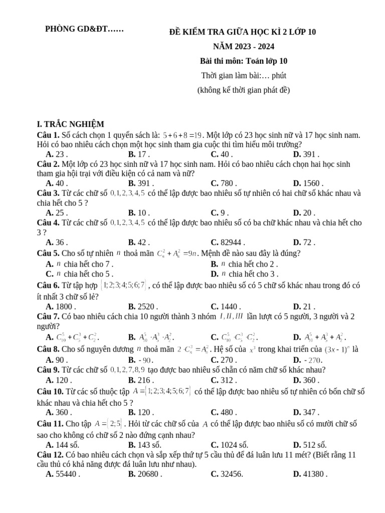 De-thi-GK2-Toan-10-cd-de-2 | PDF