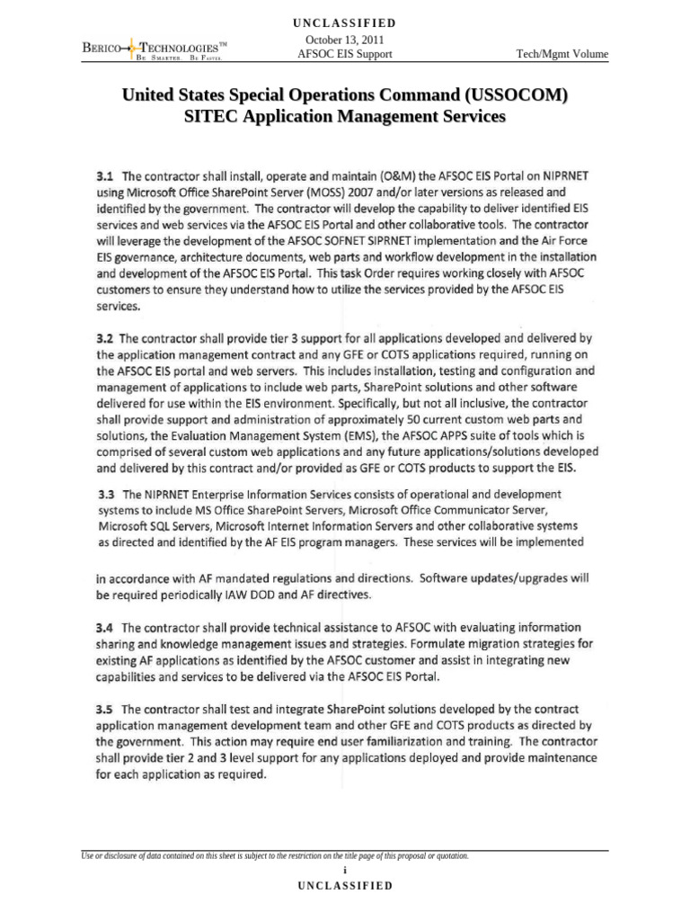 AFSOC EIS Support Proposal Overview | PDF | Share Point | Scrum ...