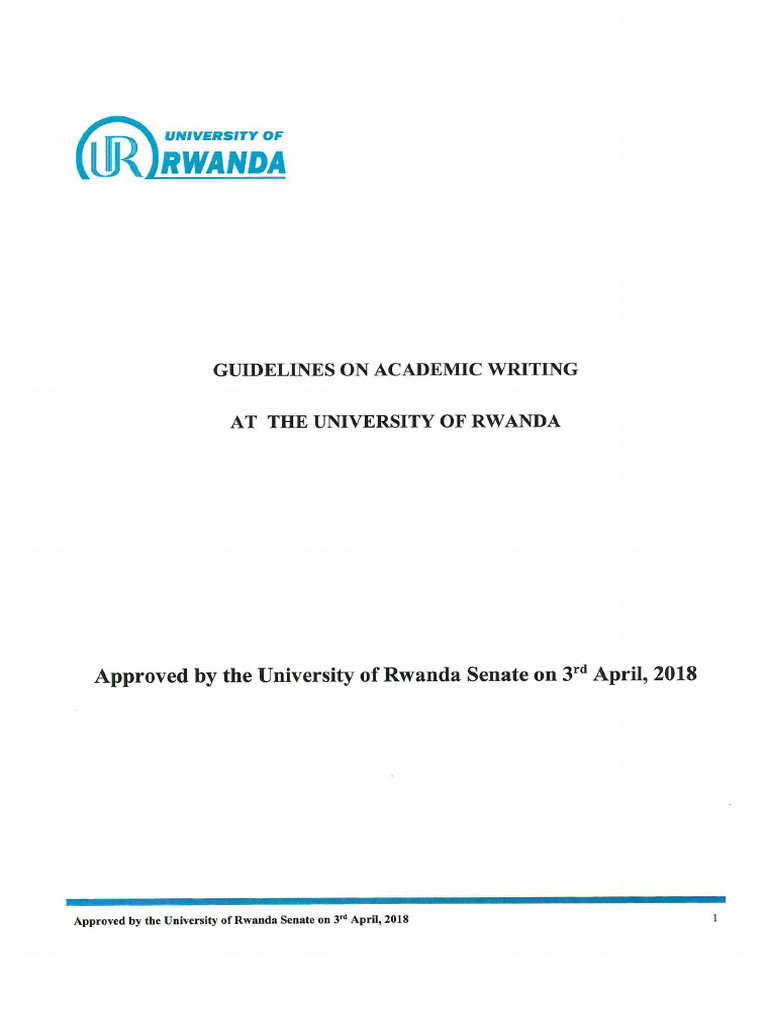 Guidelines On Academic Writing | PDF