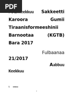 Qajjeelfama Jijjiiraa Barsiistotaafi HMB Bedru | PDF