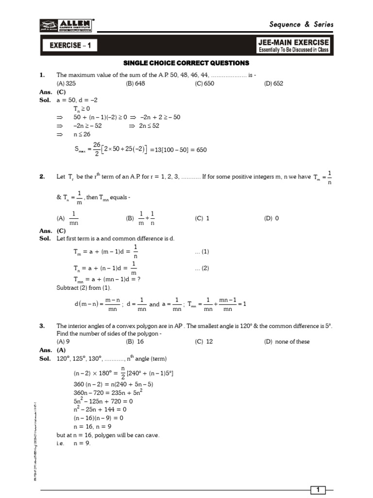 A.P. and G.P. Problem Solutions | PDF | Mathematics | Number Theory