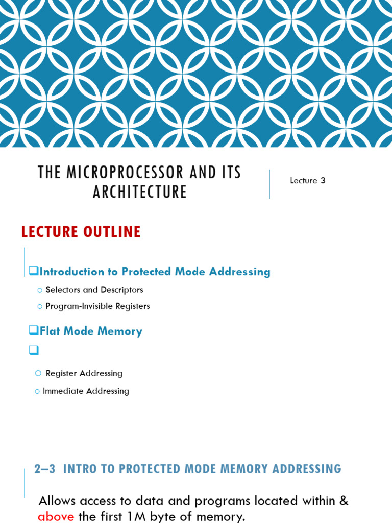 Lecture 3_Chapter 2 part 2 and chapter 3 part 1 | PDF | Assembly ...