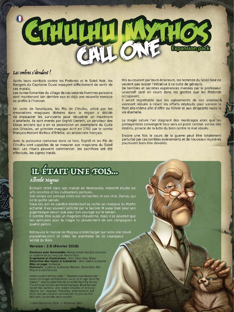 0a Shadows Over Normandie Cthulhu Mythos Call One Regle | PDF