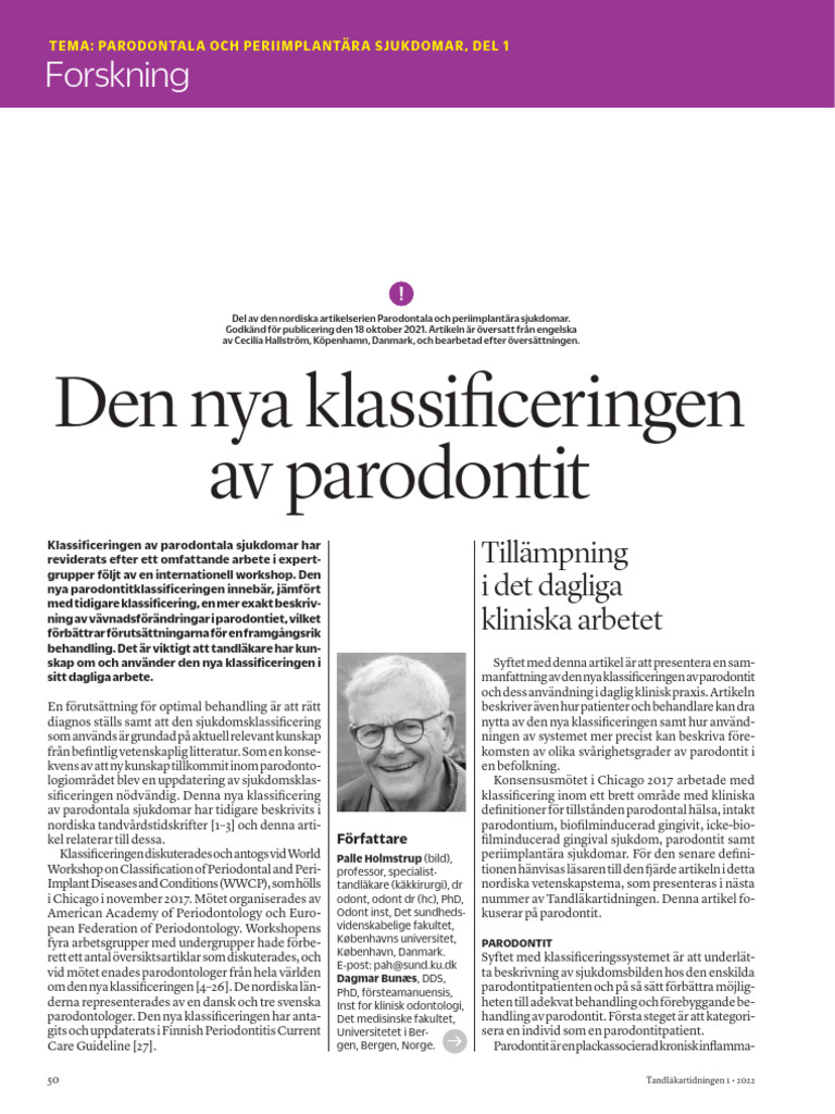 Parodontit Klacificering | PDF