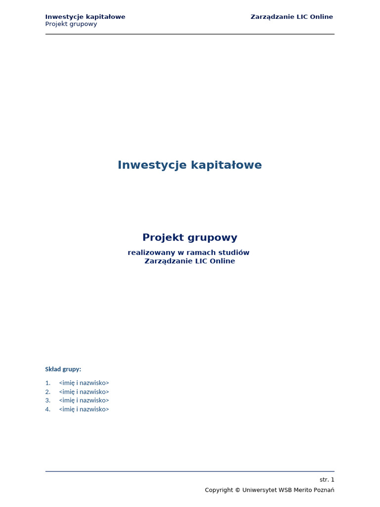 IK-formatka Projektu 23 | PDF