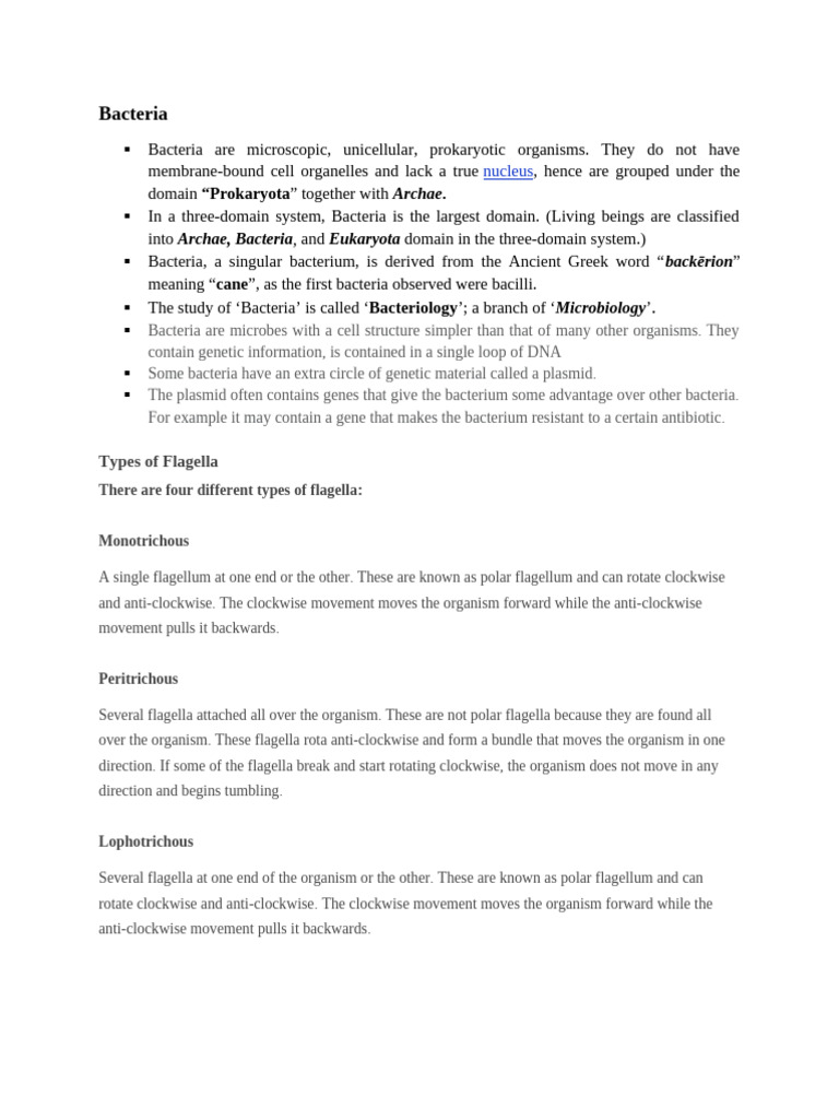 Bacteria | PDF | Bacteria | Transformation (Genetics)
