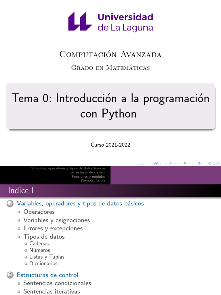 Computacion Avanzada | PDF | Python (lenguaje de programación ...