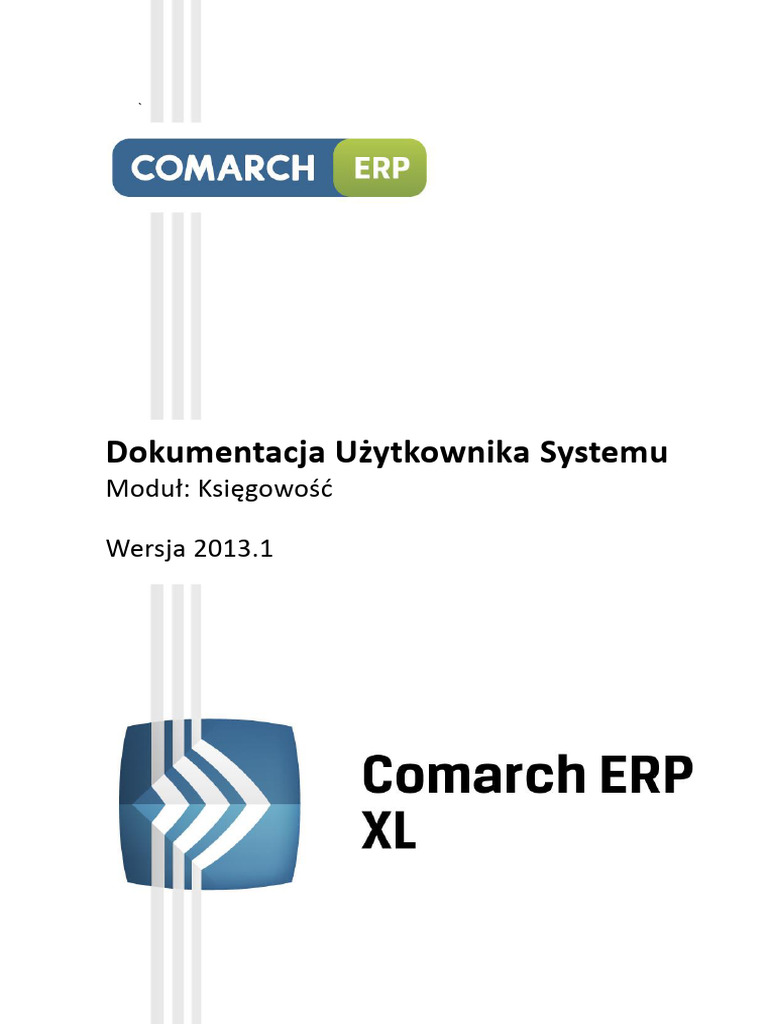Comarch ERP XL 2013.1 - Księgowość | PDF