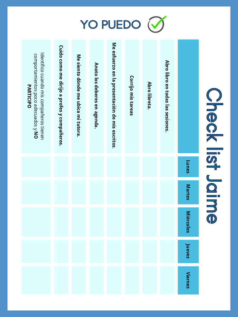 Check List Jaime | PDF