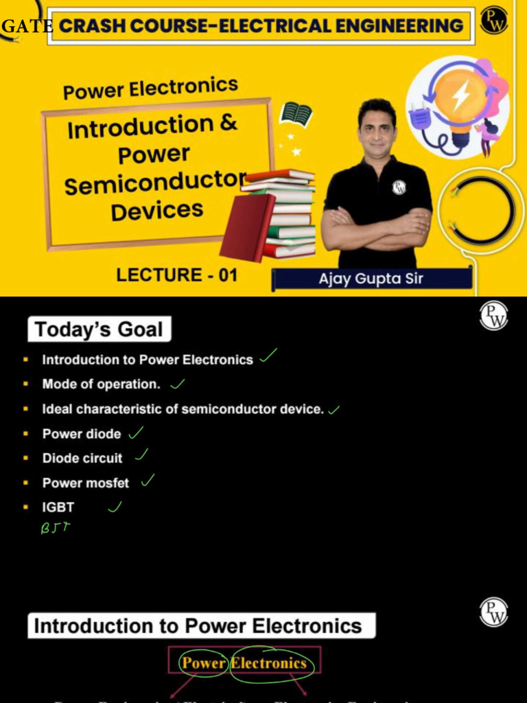 Introduction and Semiconductor Devices (Lec 01) - Class Notes - GATE ...