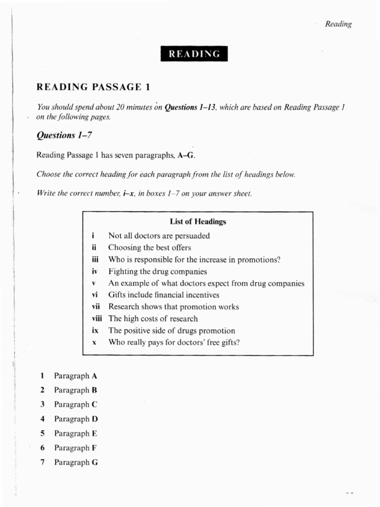 Cam+Book+Sei+Reading+Test++ 1 | PDF