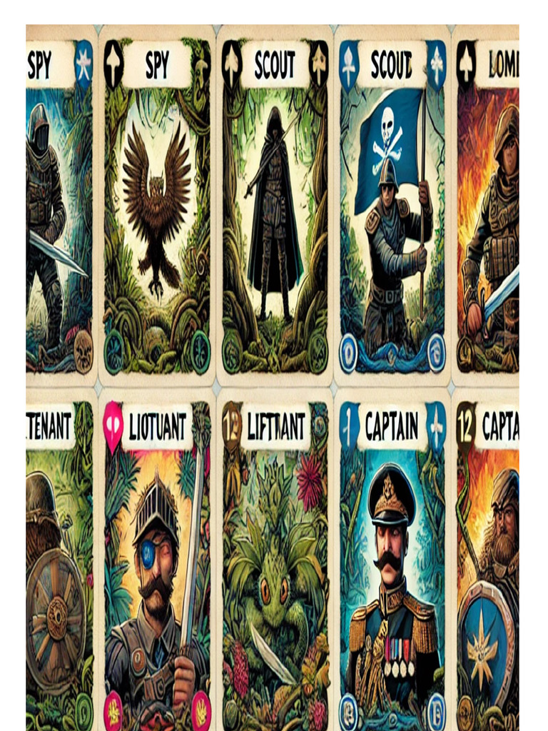 Stratego Jungle Medieval Unique Cards | PDF