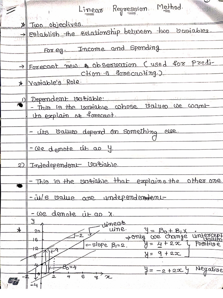 Unit 1 Linear Regression 2 Pdf