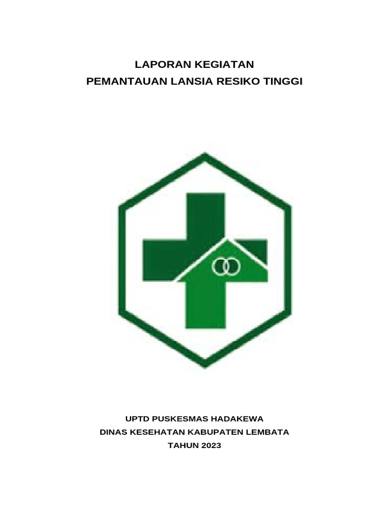 Laporan Kegiatan Pemantauan Lansia Resti | PDF