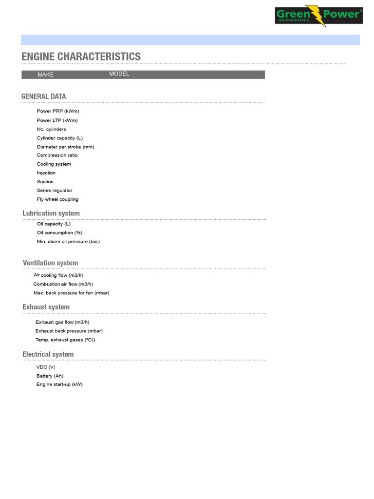 Alternator Characteristics Deutz Bf8m 1015 CP | PDF