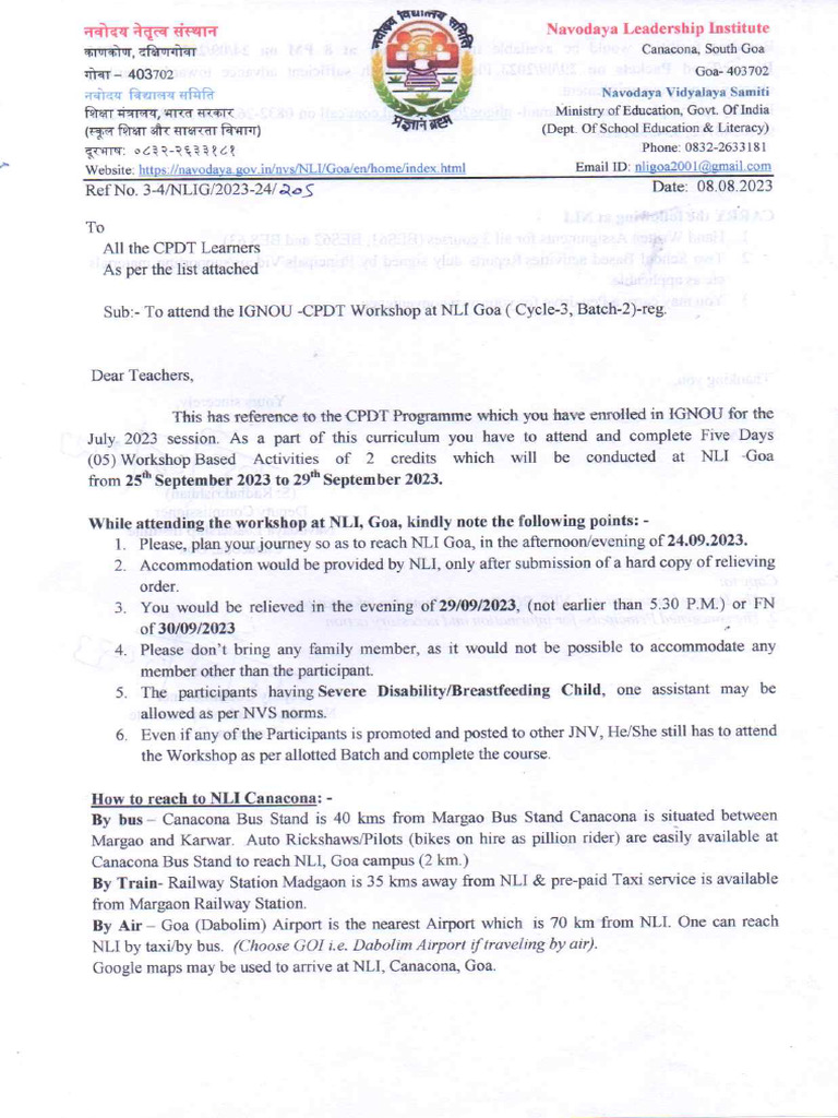 CPDT Workshop Cycle-3 Batch-2 | PDF