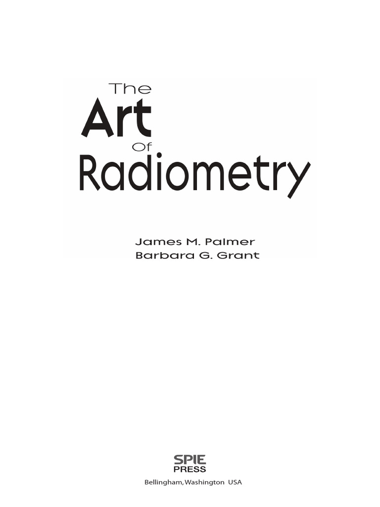 The Art of Radiometry | PDF | Electromagnetic Radiation | Optics