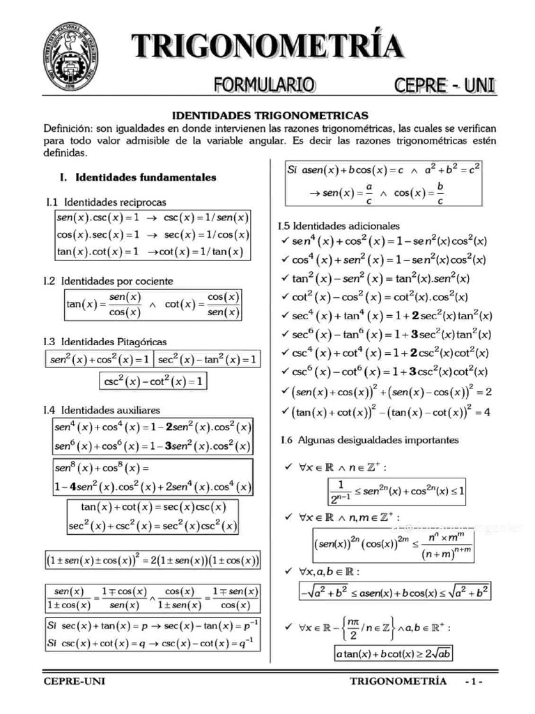 Formulario EDO | PDF