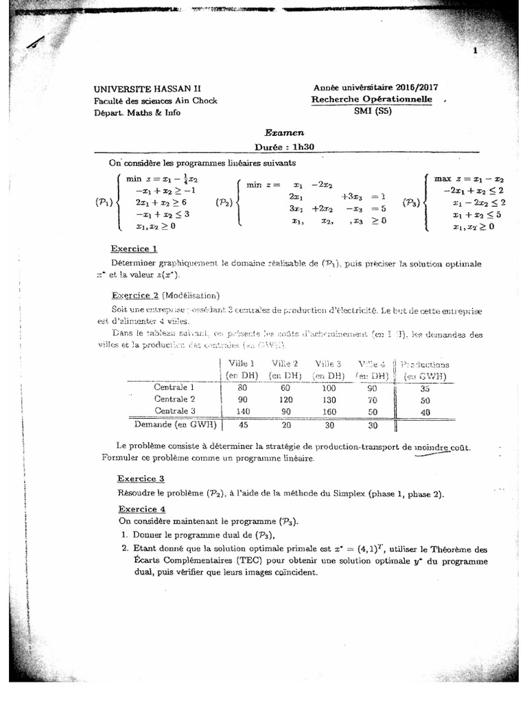 Examen Corriger Fsac | PDF