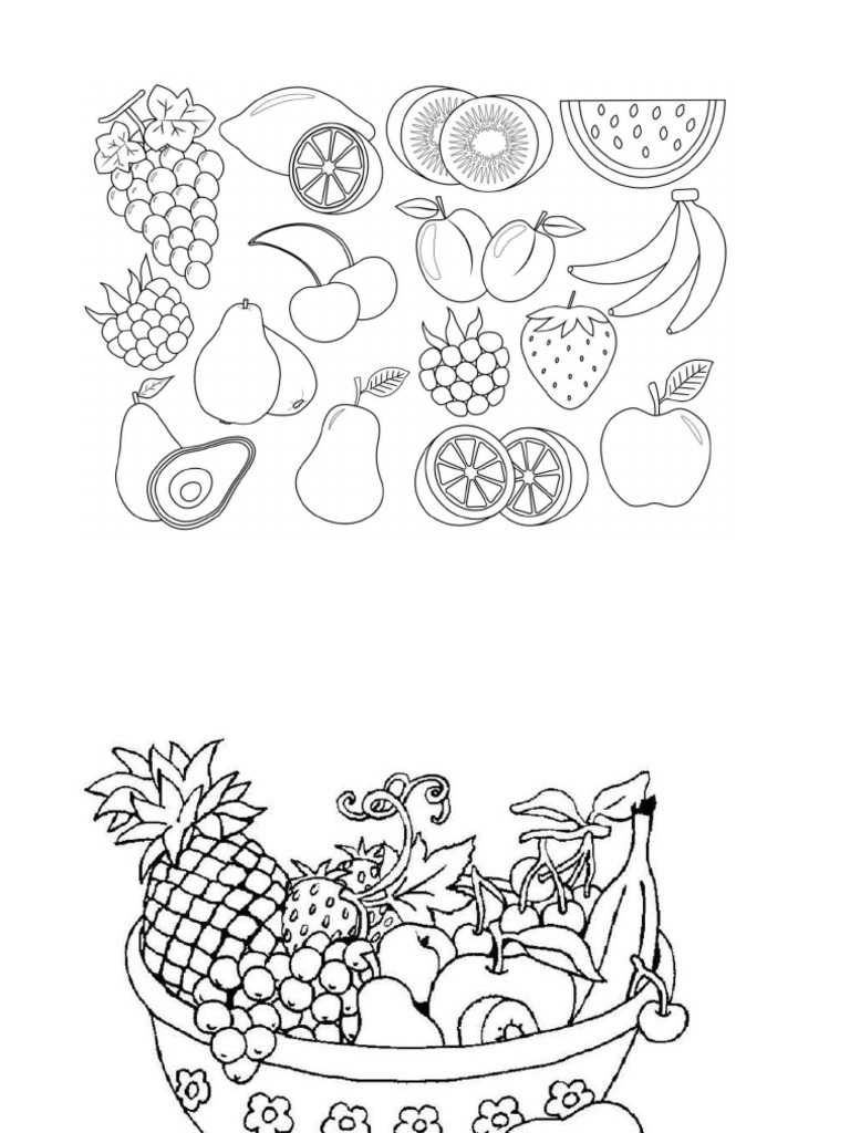 Fructe Si Legume de Colorat | PDF