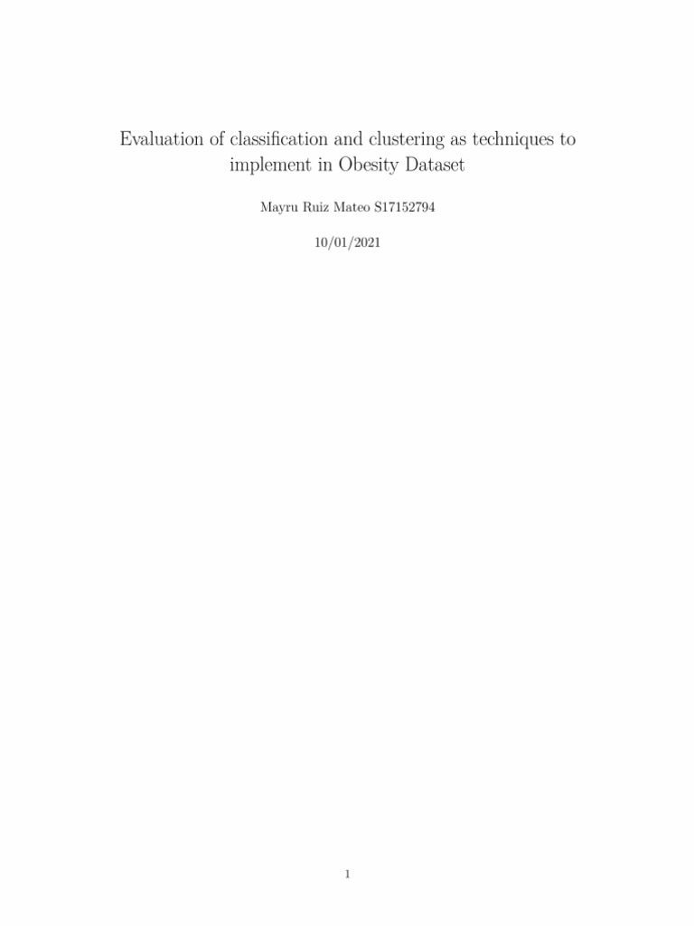 Data Mining Report Example 3 | PDF