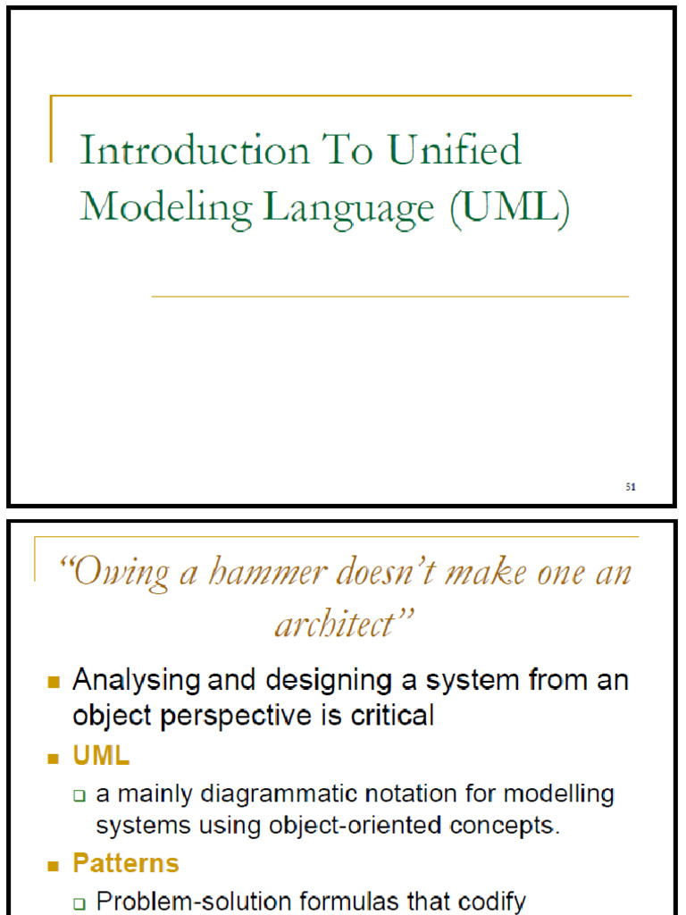 02 Introduction To UML | PDF