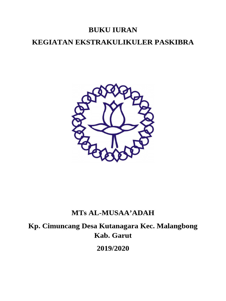 Buku Iuran Paskibra 2018-2019 | PDF