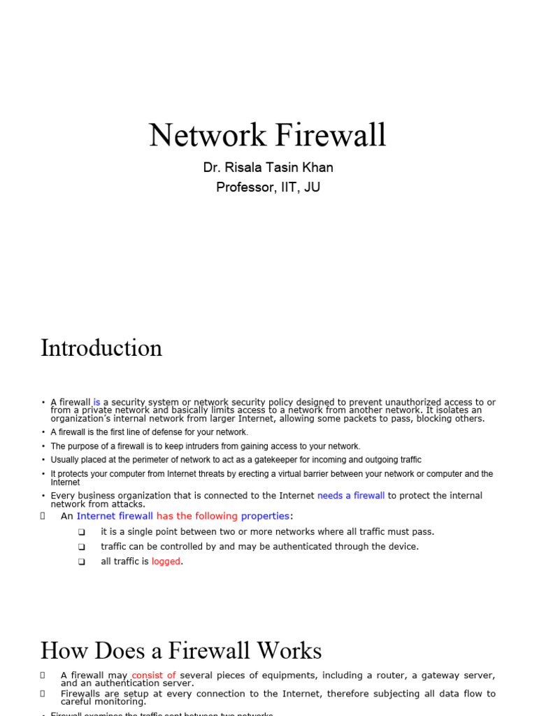 3. Firewall (12) | PDF | Firewall (Computing) | Computer Network