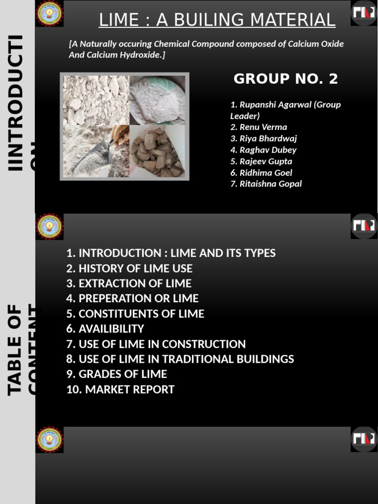 lime 1st | PDF | Lime (Material) | Building Engineering