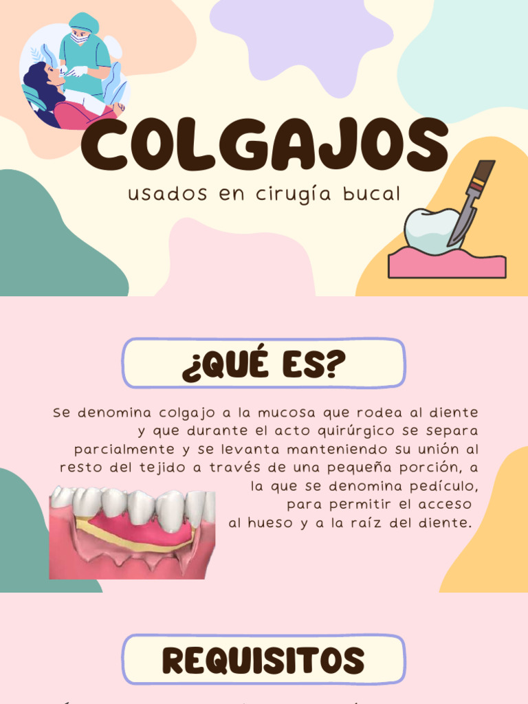 Colgajos en Cirugía Bucal: Tipos y Usos | PDF | Cirugía