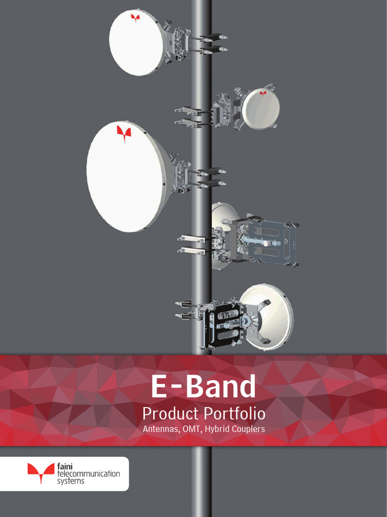 E-Band Data Sheet-Sep21 | PDF | Antenna (Radio) | Decibel