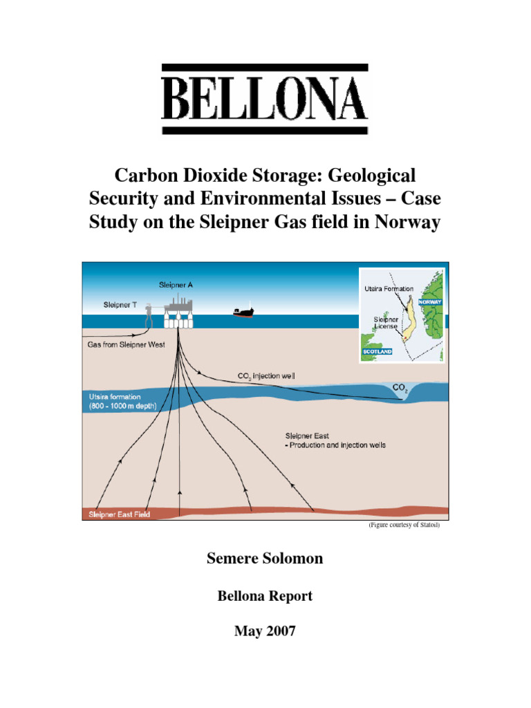 Case Study on the Sleipner Gas Field in Norway | PDF | Carbon Capture ...