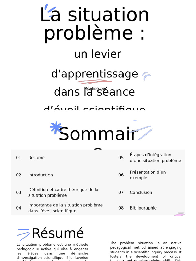 situation probleme | PDF | Pédagogie | Apprentissage