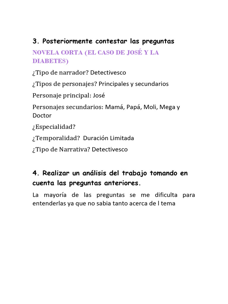 Análisis de La Novela | PDF