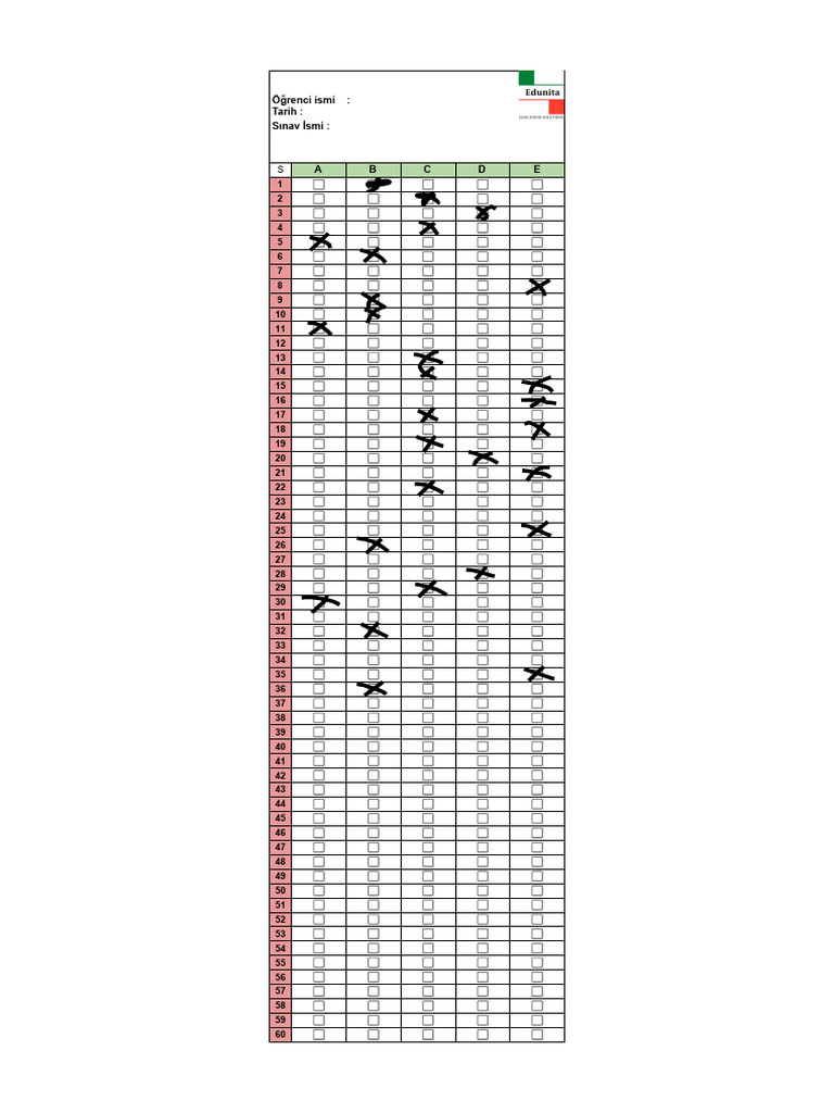 Optik Form - Sayfa1 (1) (33) Kopya 2 | PDF