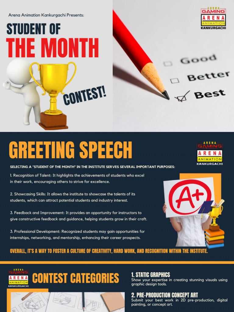 Students of The Month Contest! | PDF