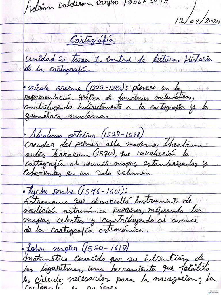 Adrián Calderón Cartografía | PDF