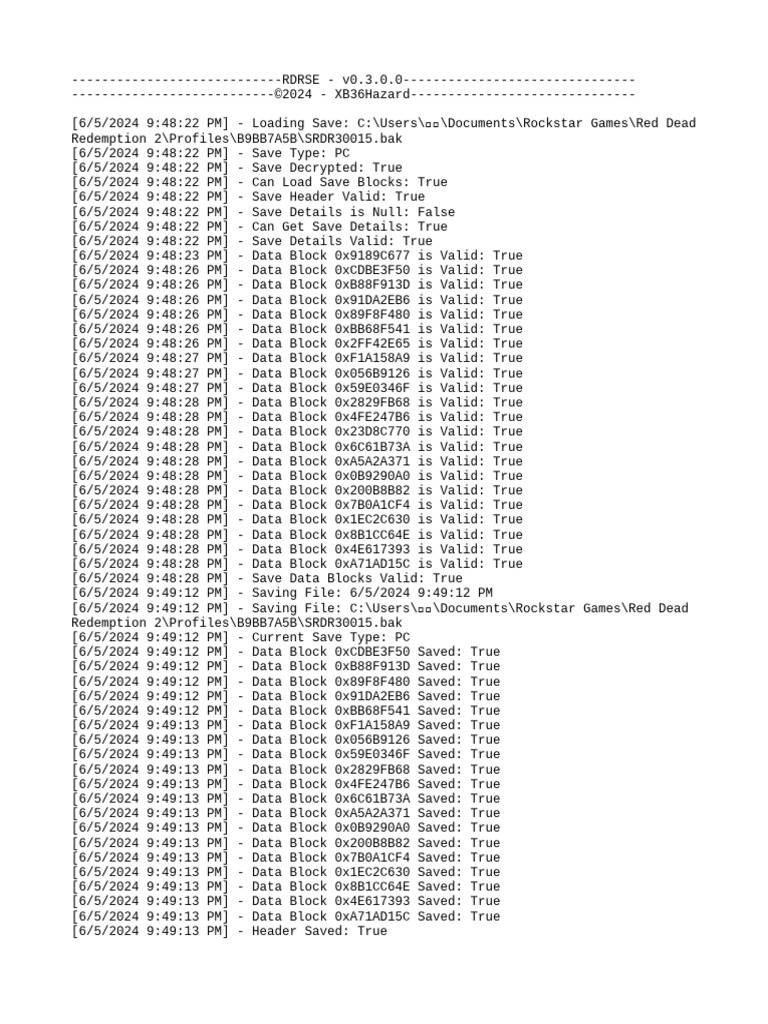 RDRSE.GAMESAVE_LOG | PDF | Cyberwarfare | Security