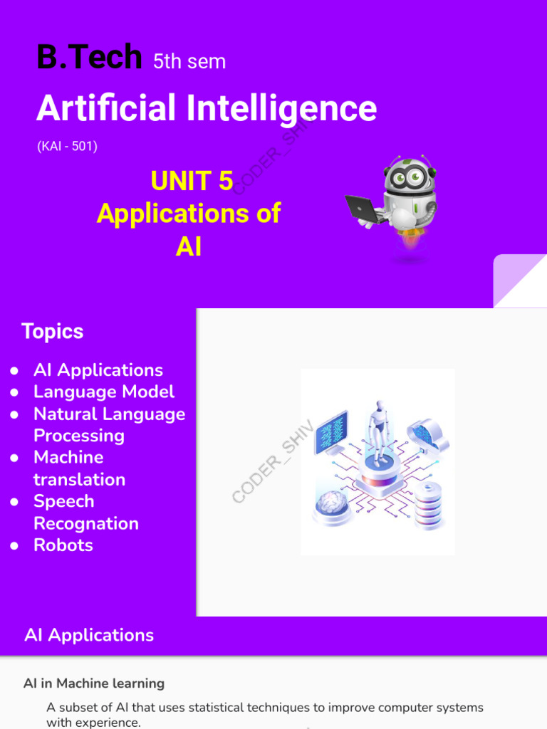 Applications of Artificial Intelligence | PDF | Artificial Intelligence ...