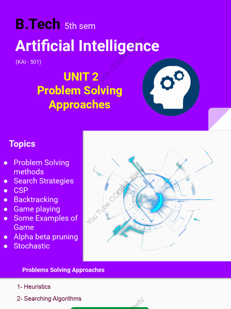 AI Unit 2 Sem 5 - Watermark | PDF | Algorithms | Discrete Mathematics