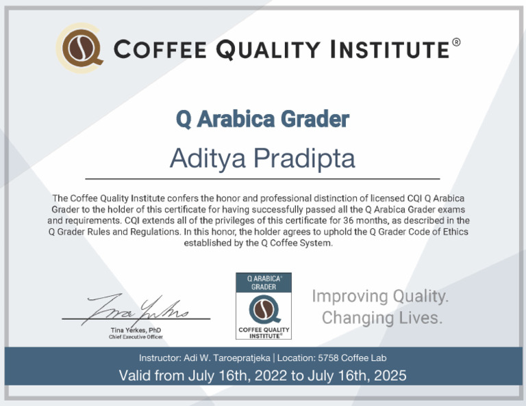 Certificate Adityapradipta | PDF