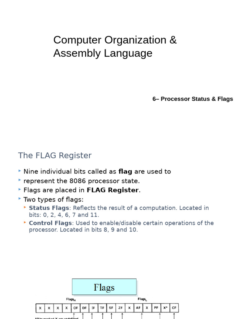 Processor Status, Flags | PDF | Computer Architecture | Theory Of Computation